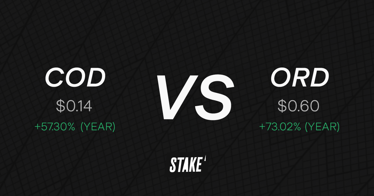 COD vs ORD - Compare price, market cap & more | Stake
