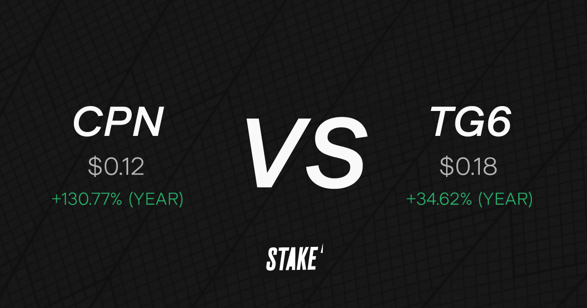 CPN vs TG6 - Compare price, market cap & more | Stake