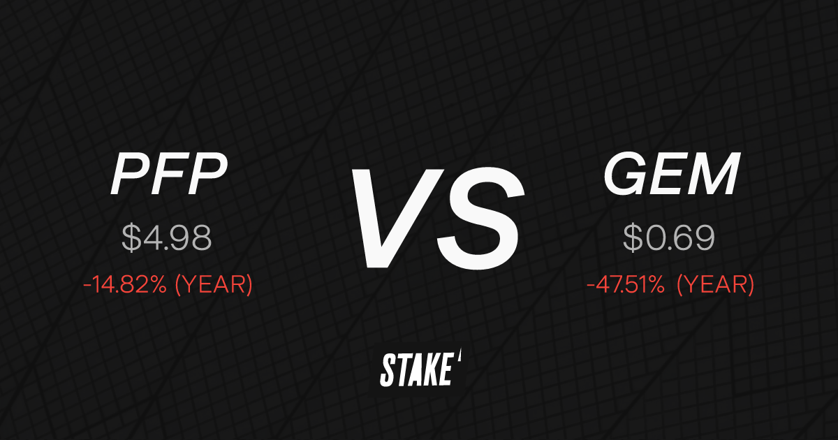 PFP vs GEM - Compare price, market cap & more | Stake
