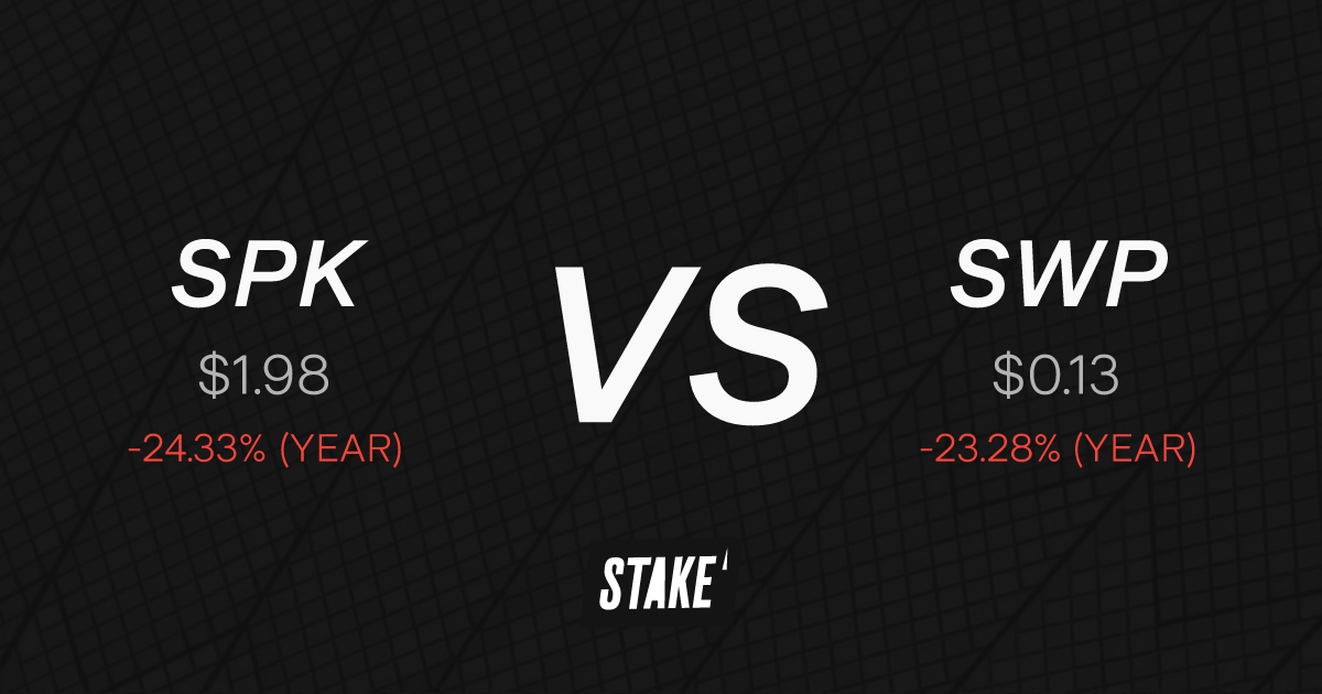 SPK vs SWP - Compare price, market cap & more | Stake