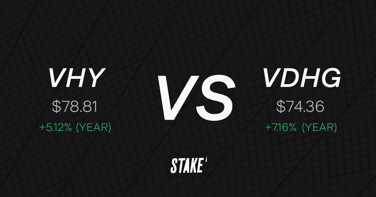 VHY vs VDHG - Compare price, market cap & more | Stake