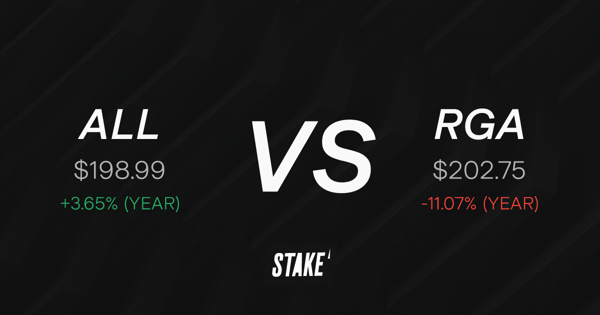 ALL vs RGA - Compare price, market cap & more | Stake