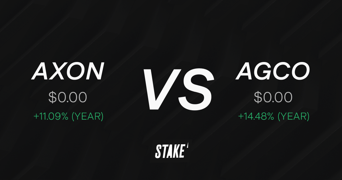 AXON vs AGCO - Compare price, market cap & more | Stake