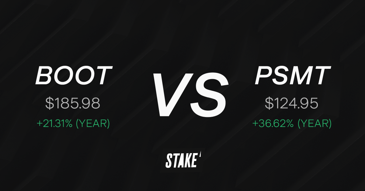 BOOT vs PSMT - Compare price, market cap & more | Stake