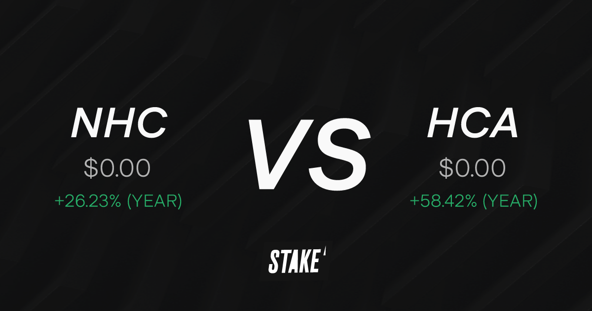 NHC vs HCA - Compare price, market cap & more | Stake