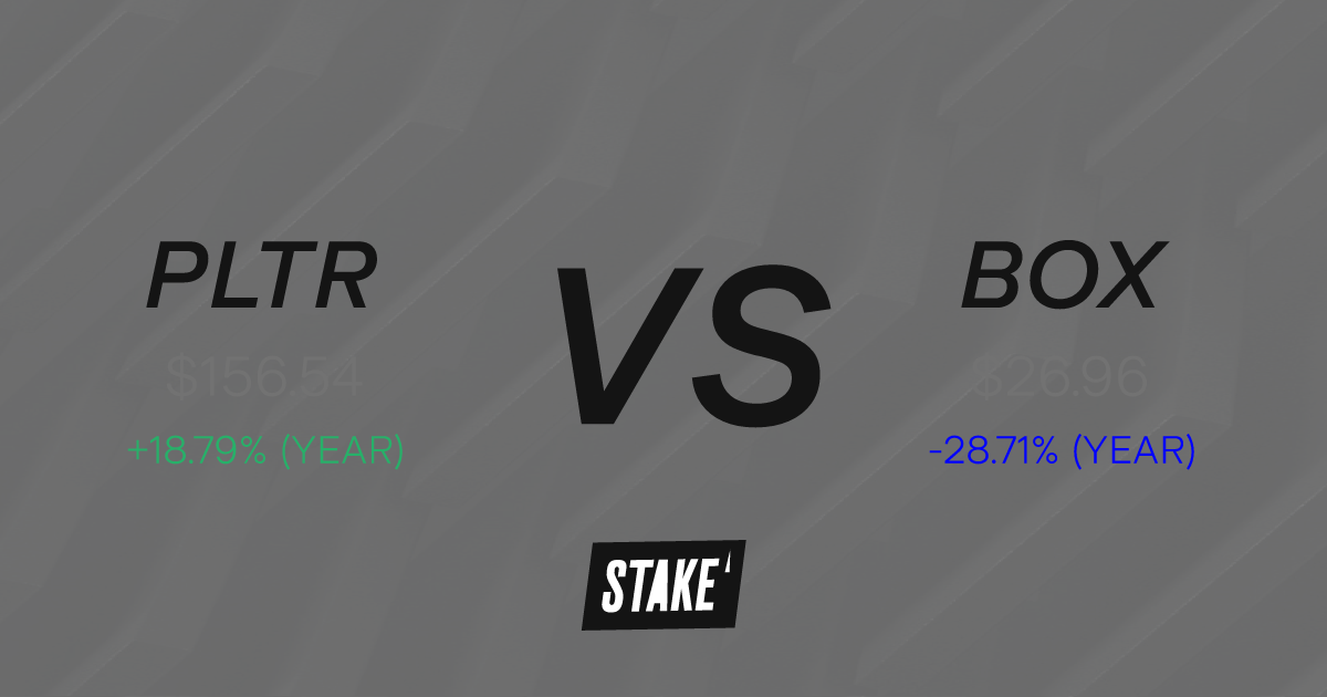 PLTR vs BOX - Compare price, market cap & more | Stake