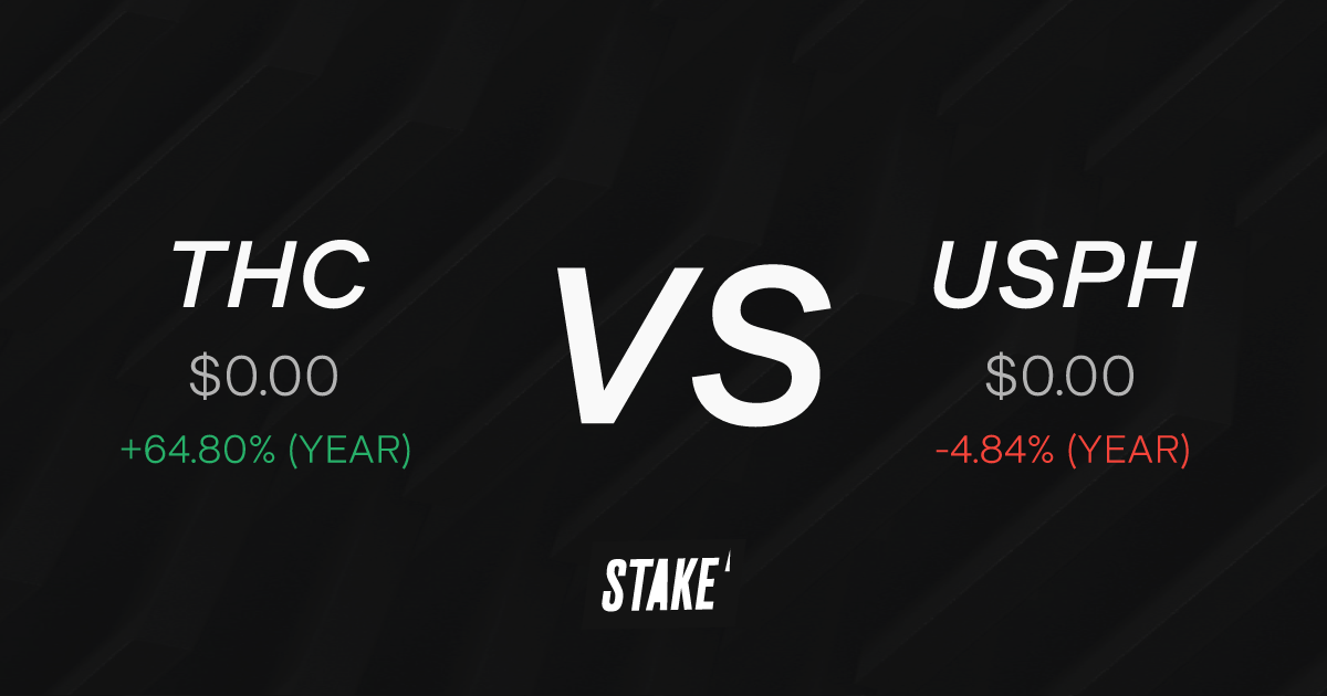 THC vs USPH - Compare price, market cap & more | Stake