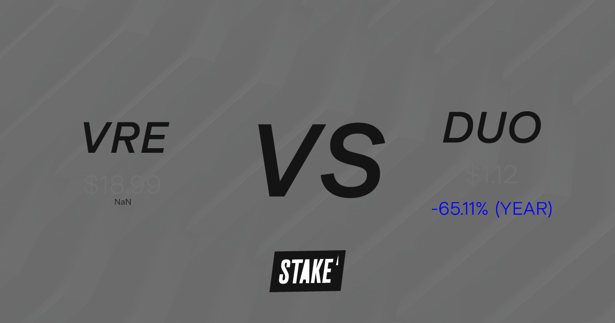 VRE vs DUO - Compare price, market cap & more | Stake