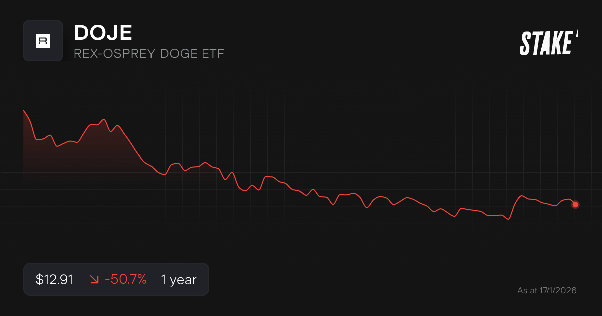 Buy DOJE Shares | REX-OSPREY DOGE ETF Stock Price Today | Stake
